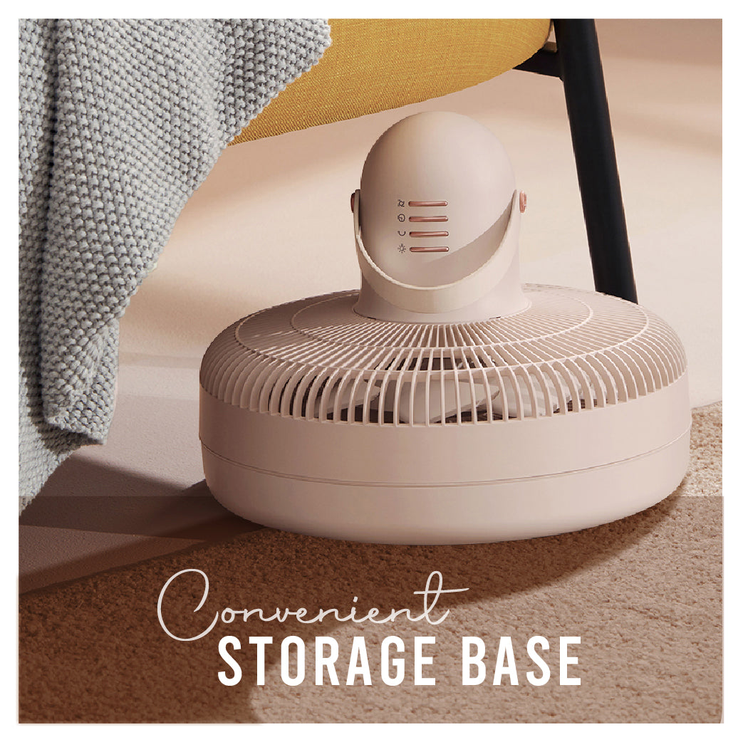 SOUNDTECH SCF-33 Rechargeable Air Circulator Fan, Pink