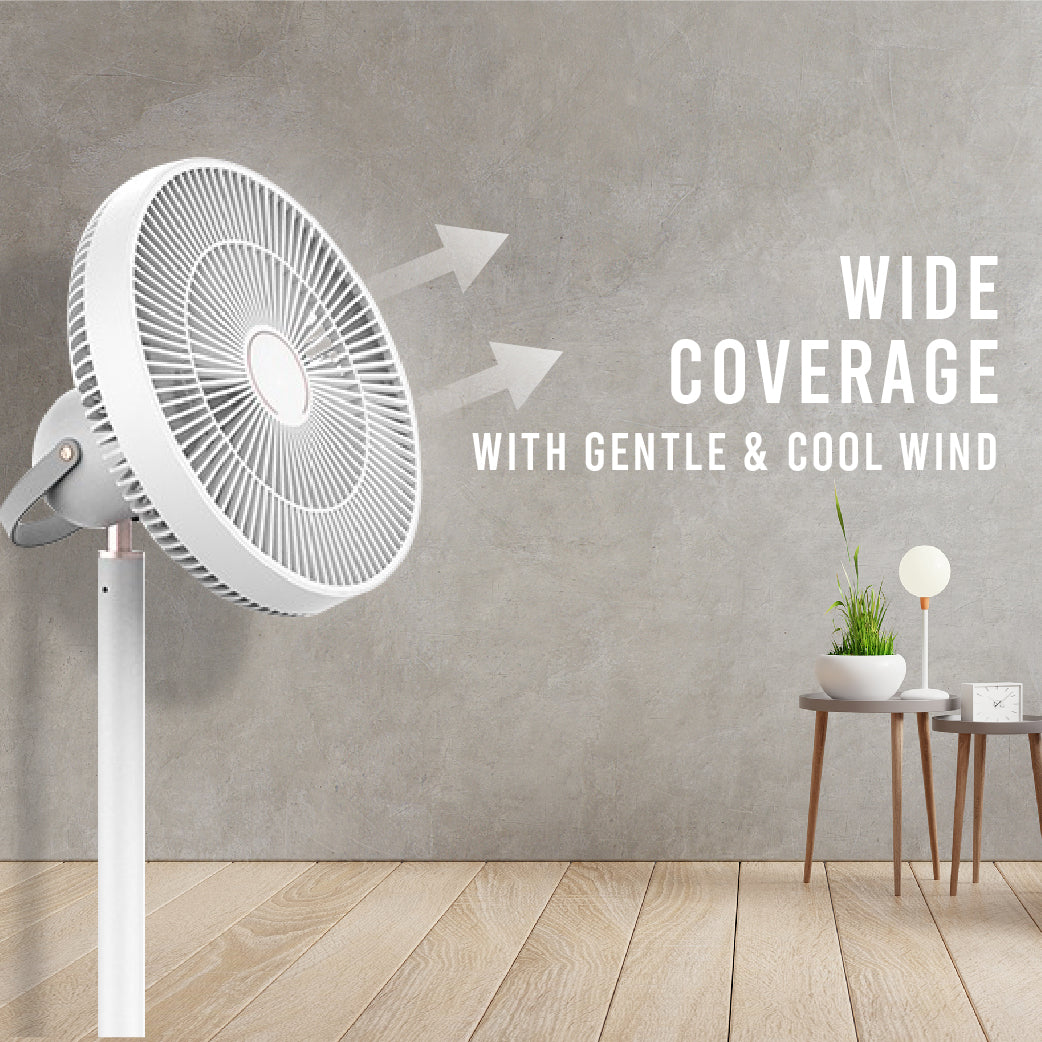 SOUNDTECH SCF-33 Rechargeable Air Circulator Fan, White