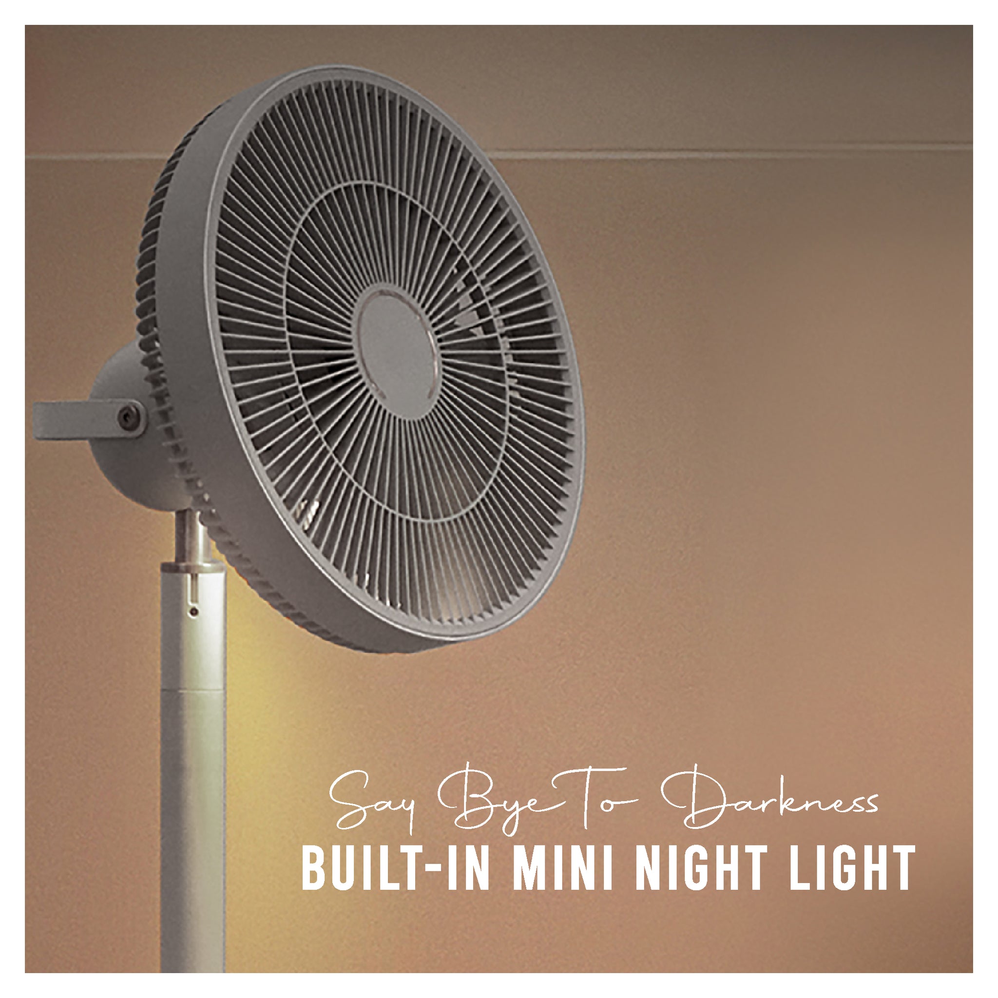 SOUNDTECH SCF-33 Rechargeable Air Circulator Fan, White